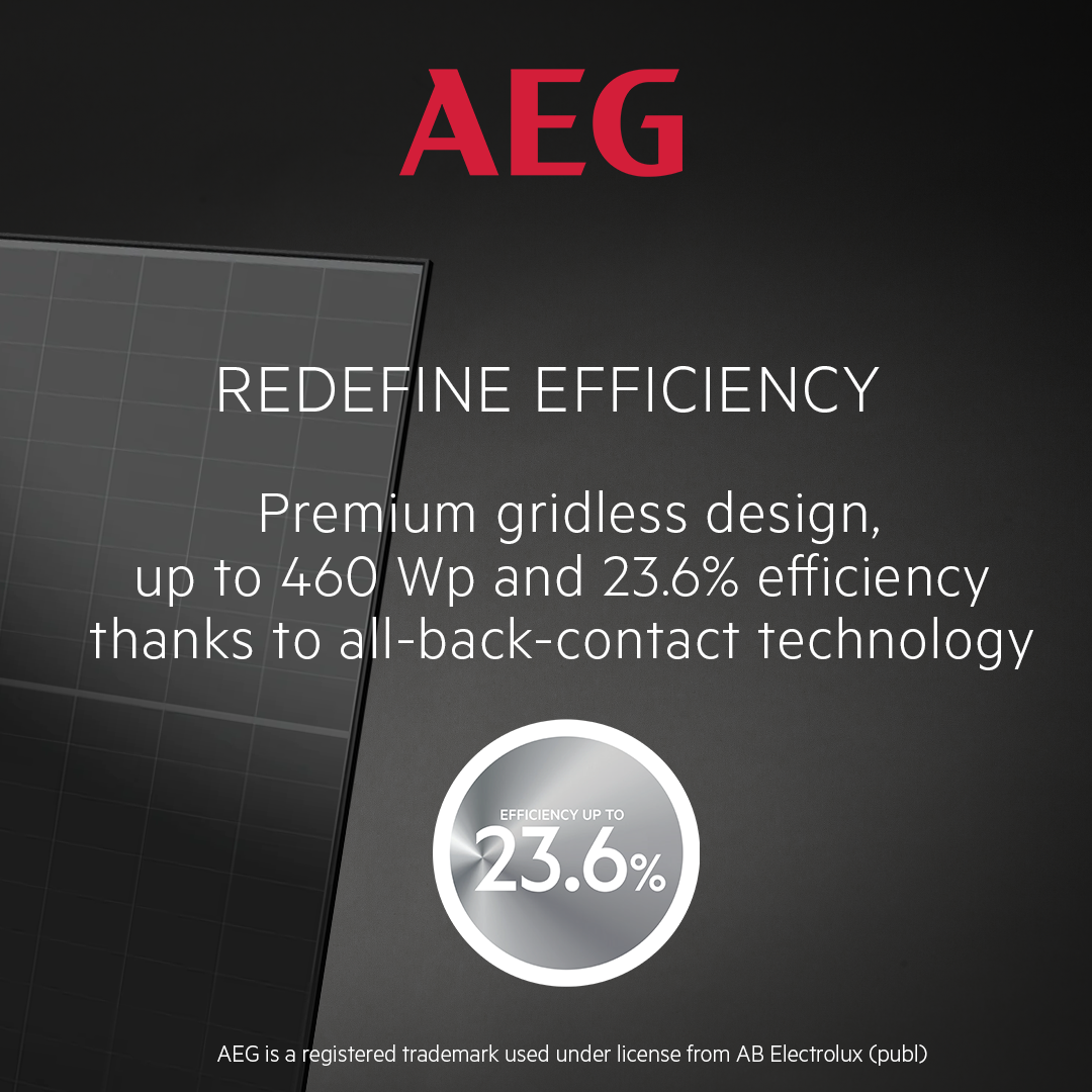 Solar Modules, Inverters & Storage - AEG Solar - Exclusive launch for ...